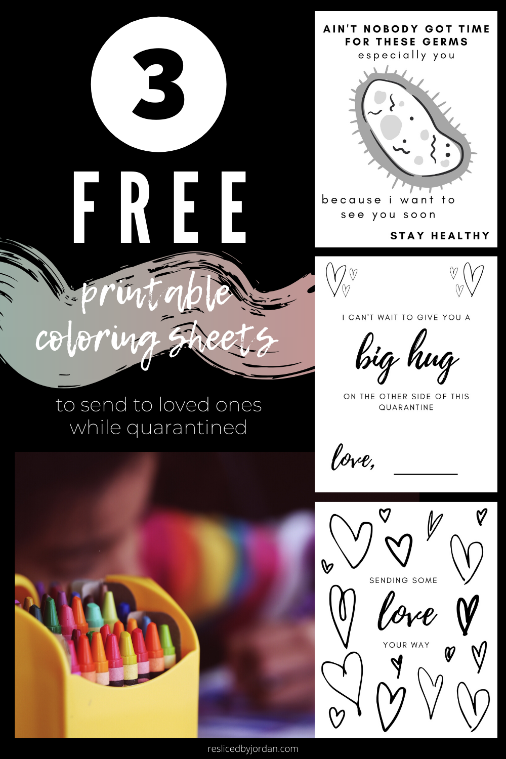 Free Printable Quarantine Coloring Sheets for Kids – resliced by Jordan